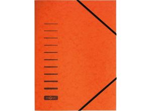 4013951007895 - Eckspannmappe DIN A4 Gummizugverschluss orange