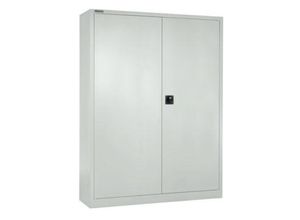 4051273516442 - Select Flügeltürenschrank MS iCONOMY Stahl 5 Ordnerhöhen B 1200 x T 400 x H 1935 mm lichtgrau RAL 7035