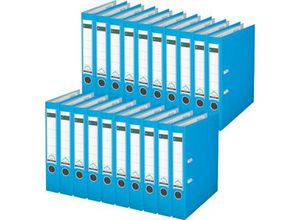 4002432550463 - LEITZ® Ordner 1015 DIN A4 Rückenbreite 52 mm 20 Stück hellblau