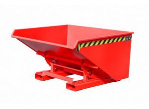 4052462073579 - EXPO® E-900 Späne-Kippbehälter Typ E mit Siebblech öl- & wasserdicht staplertauglich B 1570 x H 1260 x H 835 mm feuerrot RAL 3000