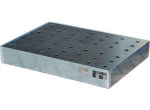 4052462072824 - Kleingebindewanne KGW-P 2 M Volumen 44 l bis 100 kg mit Lochblechrost B 800 x T 600 x H 120 mm Stahl verzinkt