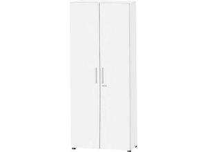4251898811582 - Select Schrank Start Off 6 OH abschließbar B 800 x T 420 x H 2196 mm Holz weiß weiß