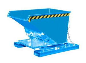 4052462053397 - Kippbehälter Typ 3S 300 für Stapler Tragfähigkeit 750 kg mit 3-seitiger Kippfunktion blau RAL 5012