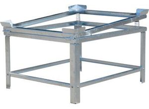 4052462073623 - IBC-Restentleerer IR-2 Stellfläche 1200 x 1000 mm maximaler Hub 95 mm bis 1500 kg L 1280 x B 1080 x H 755 860 mm Stahl feuerverzinkt