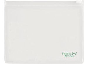 4250037430080 - Flachbeutel FolderSys Gleitverschluss PVC-frei lebensmittelgeeignet Folie transparent Format B6 10 Stück