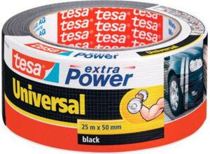 4042448033284 - tesa Gewebebänder tesa extra Power® Universal Gewebeband schwarz - 56388-00001-07 50 mm x 25 m Schwarz
