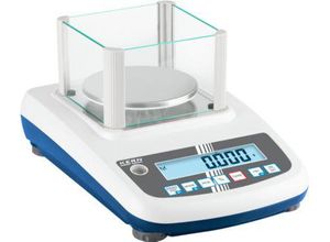 4045761476325 - KERN & Sohn Präzisionswaage PFB 600-3 mit LCD-Display kompakter Bauweise Edelstahl-Wägeplatte ∅ 120 mm