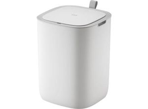 8713631184729 - EKO Morandi Smart Sensor-Abfalleimer Kunststoff Touch-Bedienfeld geruchsneutraler Dichtungsring B 249 x T 249 x H 337 mm 12 Liter weiß