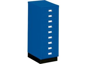 4250510902165 - SSI Schubladenschrank DIN A3 9 Schübe 940 mm hoch enzianblau