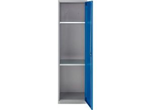 4051273792655 - Genius Reinigungsmittelschrank FS modular individuell erweiterbar 2 Fachböden bis 250 kg B 545 x T 520 x H 1950 mm Stahl weißaluminium enzianblau