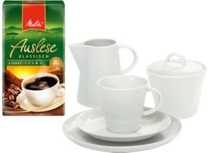 4250510818831 - Kaffeegarnitur mit Geschirr Solea 20-tlg und 500 g Melitta Auslese klassisch gratis