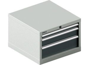 4051273651631 - Select Schubladenschrank 27-27 3 Schübe bis 75 kg B 564 x T 572 x H 400 mm anthrazitgrau lichtgrau