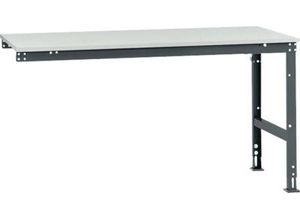 4045916072693 - AU60917016 Arbeits-Anbautisch UNIVERSAL Standard mit Melaminplatte BxTxH = 1750 x 1000 x 760-870 mm Anthrazit