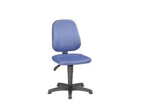 4016849424750 - Bimos - Arbeitsstuhl 9650-CI02 Unitec 1 Sitzhöhe 440-620 mm mit Gleiter Stoff blau