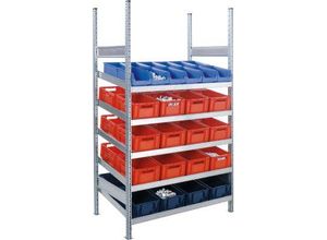 4052941108716 - Komplettregal MBR 3000 Anbaufeld 5 schräge Fachebene 2278 x 600 x 1292 mm