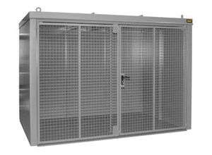 4052462060050 - Gasflaschencontainer BAUER GFC-B M5 B 2175 x T 3125 x H 2270 für 96 Gasflaschen feuerbeständig abschließbar grau