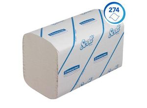 5027375040801 - Scott® Papierhandtücher Performance 6689 Größe S 1-lagig 15 Packungen á 274 Tücher weiß