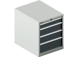 4051273666253 - Select Schubladenschrank 27-36 4 Schübe bis 75 kg B 564 x T 725 x H 700 mm anthrazitgrau lichtgrau
