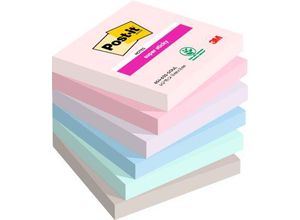 4054596925953 - Haftnotizen 6546SSSOUL Super Sticky Notes Soulful Collection 76x76mm rosa flamingopink flieder denimblau mint grau 4054596925 6 Stück
