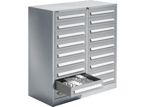 4051273033253 - Select Schubladenschrank SF 180 18 Schübe weißaluminium RAL 9006 weißaluminium RAL 9006
