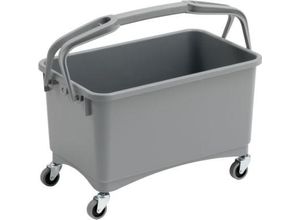 4250128203234 - Einfachfahreimer Poly II Volumen 28 Liter fahrbar mit überkreuzenden Griffen