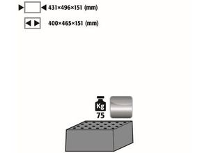 4250101186684 - Lochblecheinsatz Standard für asecos Sicherheitsschränke der Q30 Q90 S90 und K90 Serie Edelstahl 14016 B 431 x T 496 x H 151 mm bis 75 kg