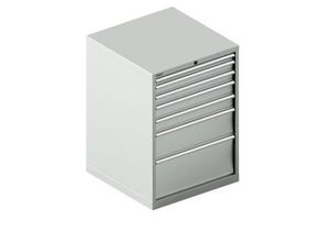 4051273682659 - Select Schubladenschrank WSK 54-36 Stahl 7 Schübe bis 75 kg B 1023 x T 725 x H 1000 mm lichtgrau lichtgrau