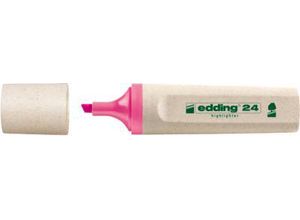 4004764917648 - edding Textmarker 24 EcoLine zu 90 % aus nachwachsenden Rohstoffen Blauer Engel nachfüllbar Schreibfarbe rosa 10 Stück