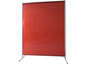 4250616417280 - Schweißerschutzwand 1-teilig 04 mm starker Folienvorhang DIN EN ISO 25980 B 1450 x T 600 x H 1900 mm blau rot