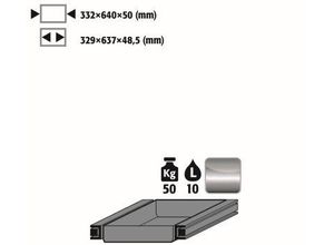 4250101138683 - Auszugswanne Entsorgung für asecos Sicherheitsschränke der S90 Serie Edelstahl 14016 B 332 x T 605 x H 150 mm 45 l bis 50 kg