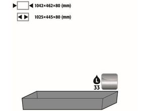 4250101138102 - Bodenauffangwanne STAWA-R für asecos Sicherheitsschränke der Q30 Q90 und S90 Serie Edelstahl 14016 B 1042 x T 507 x H 86 mm 33 l