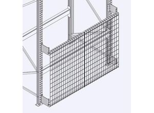 4052941602405 - Gitterrückwand GRM-Set 7 Regalhöhe 4700 x Regallänge 1800 mm