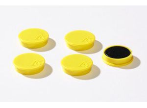 4251898823073 - Haftmagnete Ø 30 mm Haftkraft ca 700 g 5 Stück gelb