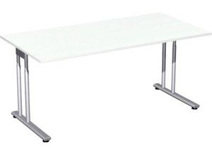 4038933477374 - Schreibtisch PALENQUE C-Fuß Rechteck B 1600 x T 800 x H 720 mm weiß