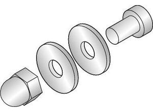 4055404531427 - C+P Schrankverbindungs-Set für Evolo Plus Spinde Metall silber