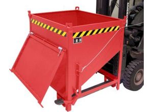 4052462014572 - Silobehälter SGK 75 Zugseil-Entleerung L 1000 x B 1200 x H 1170 mm 075 m³ bis 1000 kg Stahl Feuerrot