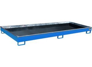 4052462058279 - Regalwanne RW 3300-1 PE mit PE-Einsatz B 3262 x T 1312 x H 195 mm bis 240 l Stahl lackiert lichtblau