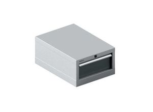 4051273646552 - Schäfer Shop Select Schubladenschrank 18-27 1 Schub bis 75 kg B 411 x T 572 x H 250 mm anthrazitgrau weißaluminium