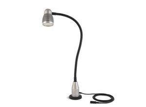 4260131238574 - LED-Arbeitsleuchte Bauer & Böcker Flexi 90° 45 W 450 lm 5500 K dimmbar neigbar Magnetfuß IP65 L 600 mm Aluminium grau-schwarz