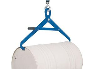 4250101111419 - Fasswendezange Stahl blau für Sickenfässer Spannringfässer bis 350 kg