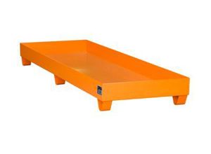 4052462021532 - Stahl-Auffangwanne ohne Gitterrost 2400 x 800 mm orange RAL 2000
