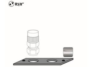 4250101139642 - Durchführung Vorbereitung Ermeto-Verschraubung für asecos Druckgasflaschenschränke Stahlblech lichtgrau