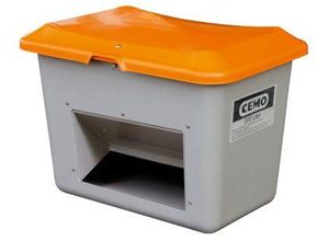4052886333815 - Streugutbehälter aus GfK Volumen 200 l mit Entnahmeöffnung Behälter grau CEMO