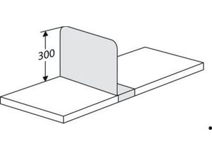4044917188006 - Fachteiler für Steckregal Stora 100 verschiebbar H 300 x T 400 mm