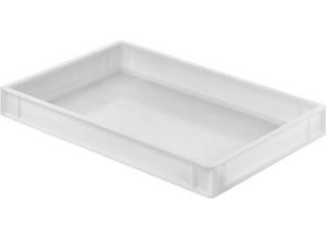 4026698015153 - Pizzateigbehälter Ringoplast 1824 l Euro-Norm lebensmittelecht stapelbar L 600 x B 400 x H 76 mm HDPE naturfarben ohne Deckel