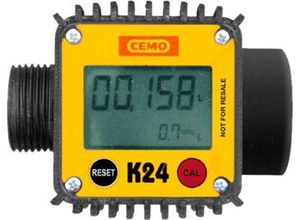 4052886388259 - Digitaler Durchflusszähler K24 für mobile Tankstellen DT-Mobil Easy 210 440 und 440 50 l Durchflussmenge 40 l min Kunststoff schwarz-gelb