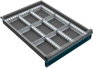 4250510889305 - Schubladenunterteilung 9 Fächer 60-120 mm