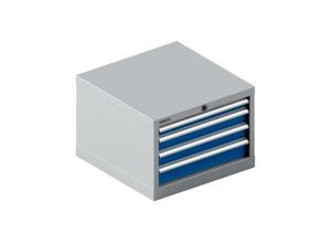 4051273651990 - Select Schubladenschrank 27-27 4 Schübe bis 75 kg B 564 x T 572 x H 400 mm enzianblau weißaluminium