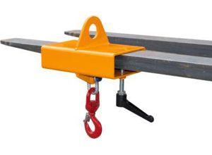 4052462063105 - Lasthaken für Gabelstapler und Kran LH-I 25 mit Wirbel Traglast 2500 kg orange RAL 2000