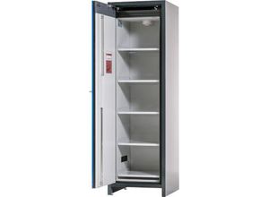 4054923265592 - Asecos Akku-Lagerschrank ION-CORE-90 CS 600 5 Fachböden gelocht + 1 Bodenauffangwanne B 599 x T 615 x H 1953 mm